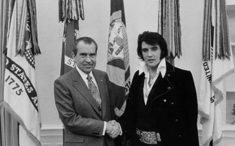Elvis Presley awarded Presidential Medal of Freedom